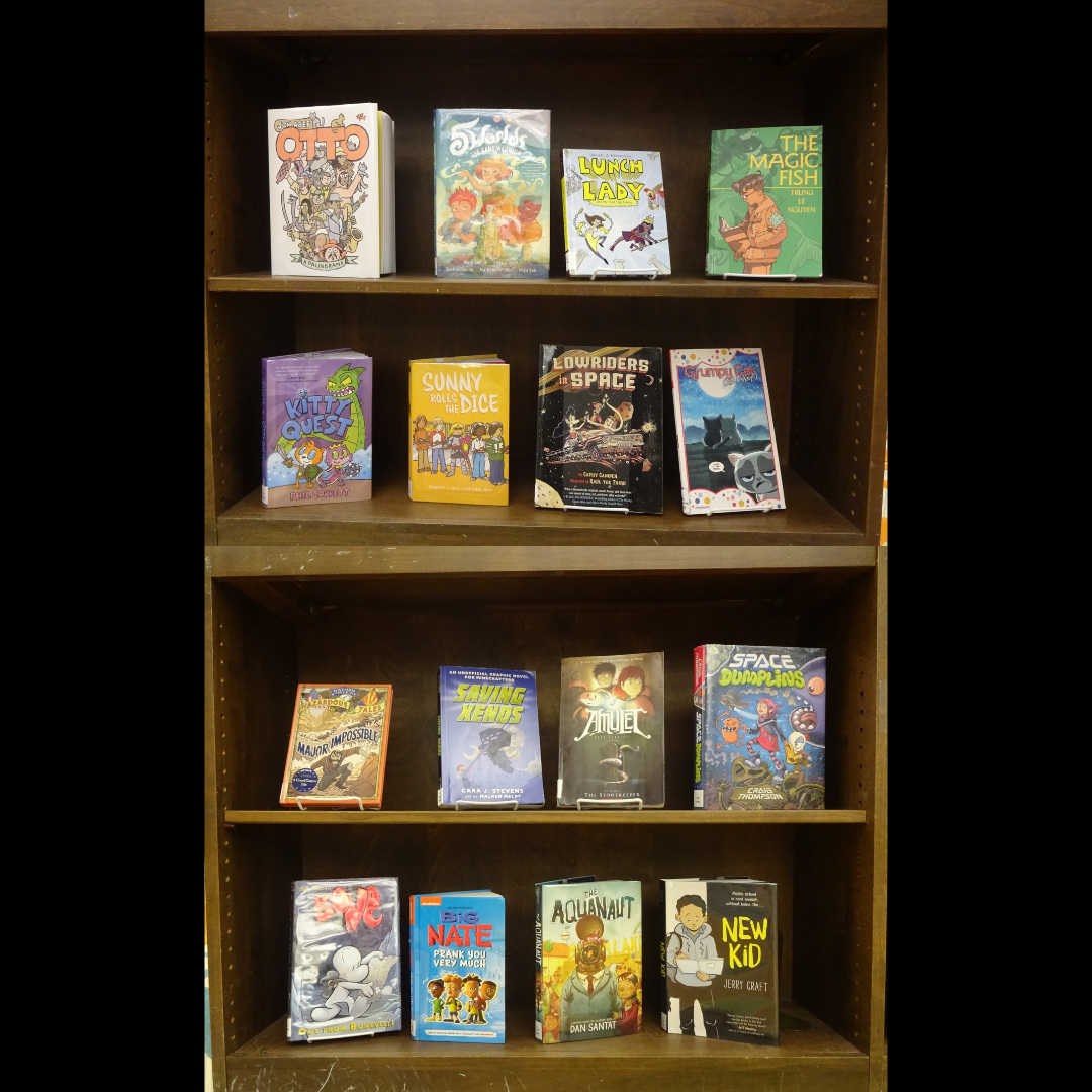 Graphic Novel & Illustrated Fiction Displays | Clark Memorial Library