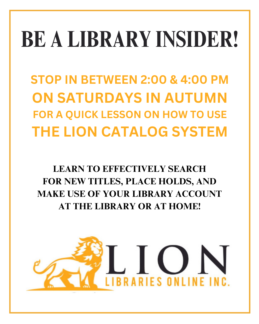 Be A Library Insider! | Clark Memorial Library