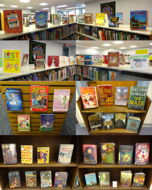 Riddles, Puzzles, & Mazes Book Displays | Clark Memorial Library