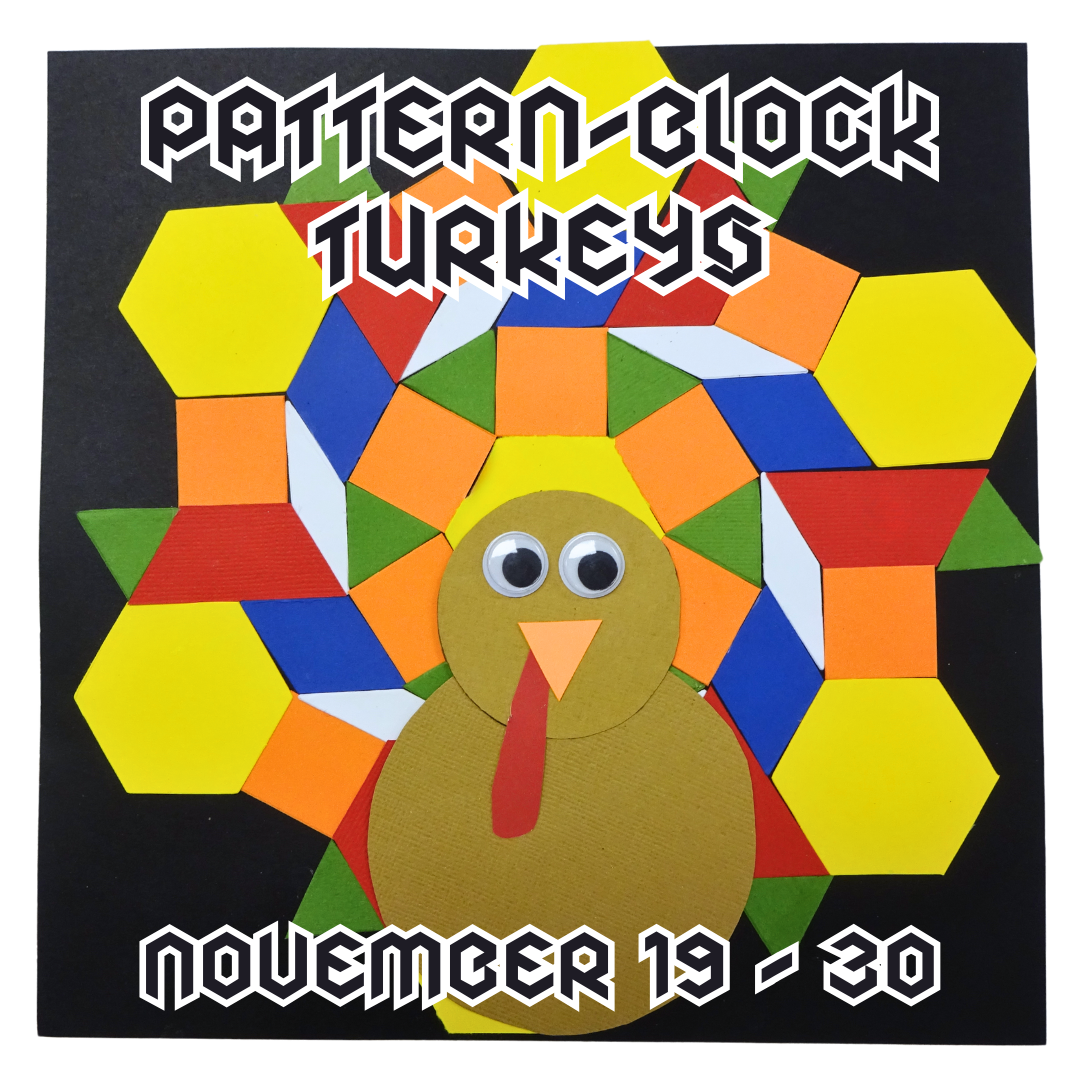 Pattern-Block Turkeys | Clark Memorial Library