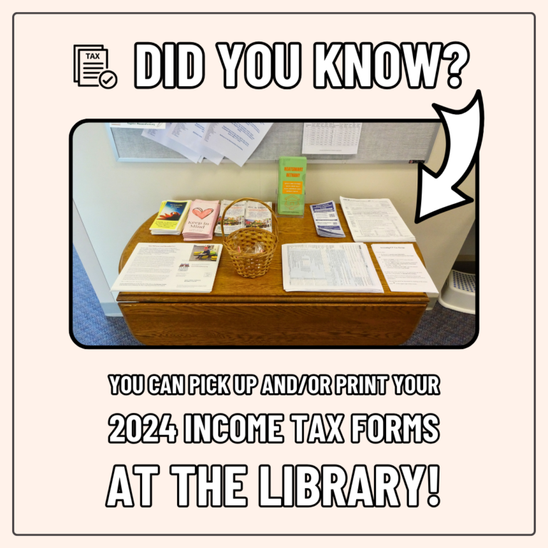 2024 Tax Forms | Clark Memorial Library