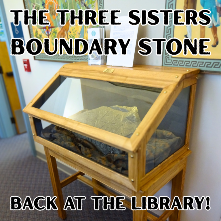 New Boundary Stone Display | Clark Memorial Library