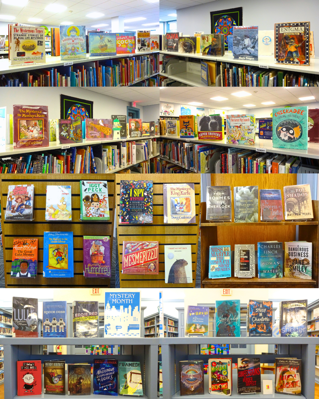 Mystery Month Book Displays | Clark Memorial Library