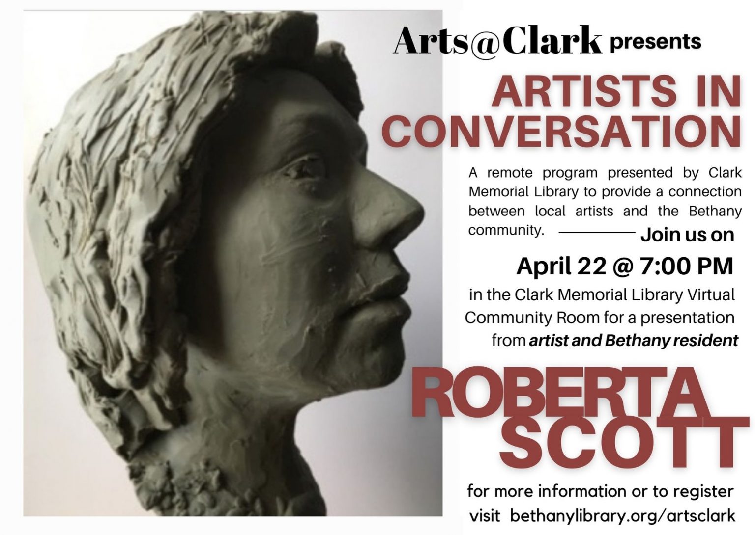 Artists in Conversation – April 22, 2021 – Roberta Scott | Clark ...